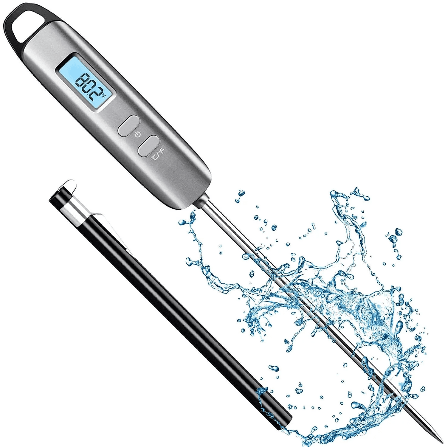 Habor Meat Thermometer, Instant Read, for Cooking, Stainless Steel ...