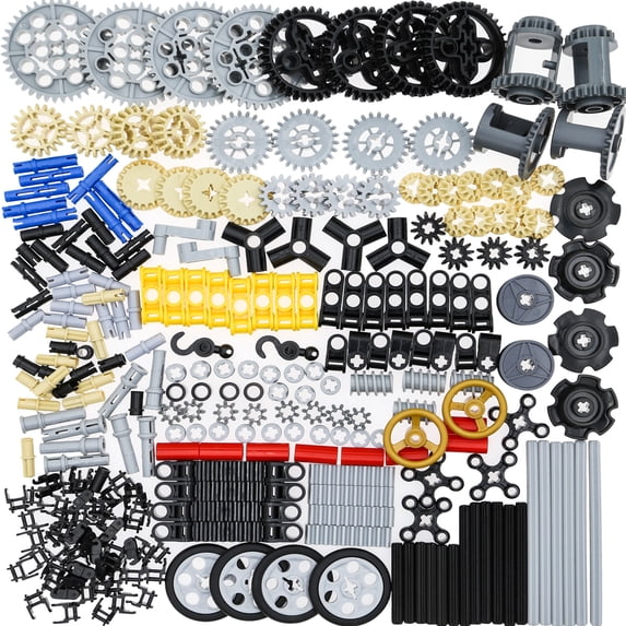 Habow 268pcs Technic-Parts Gears-Axle-Pin-Connector Compatible with ...