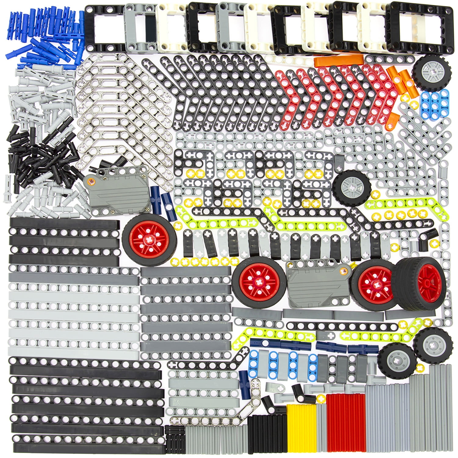 Habow 410pcs Technic-Parts Axle-Pin-Connector Pullback Motor Compatible ...