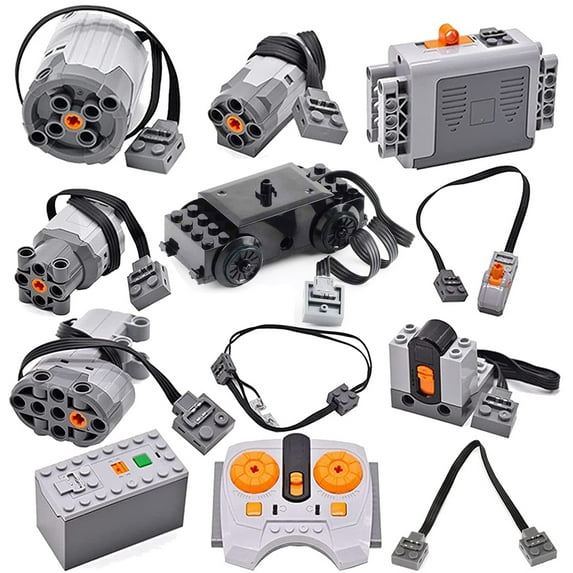 Habow 45Pcs Power-Function Motor Kit M/L/XL/Servo/Train-Motor IR Speed ...