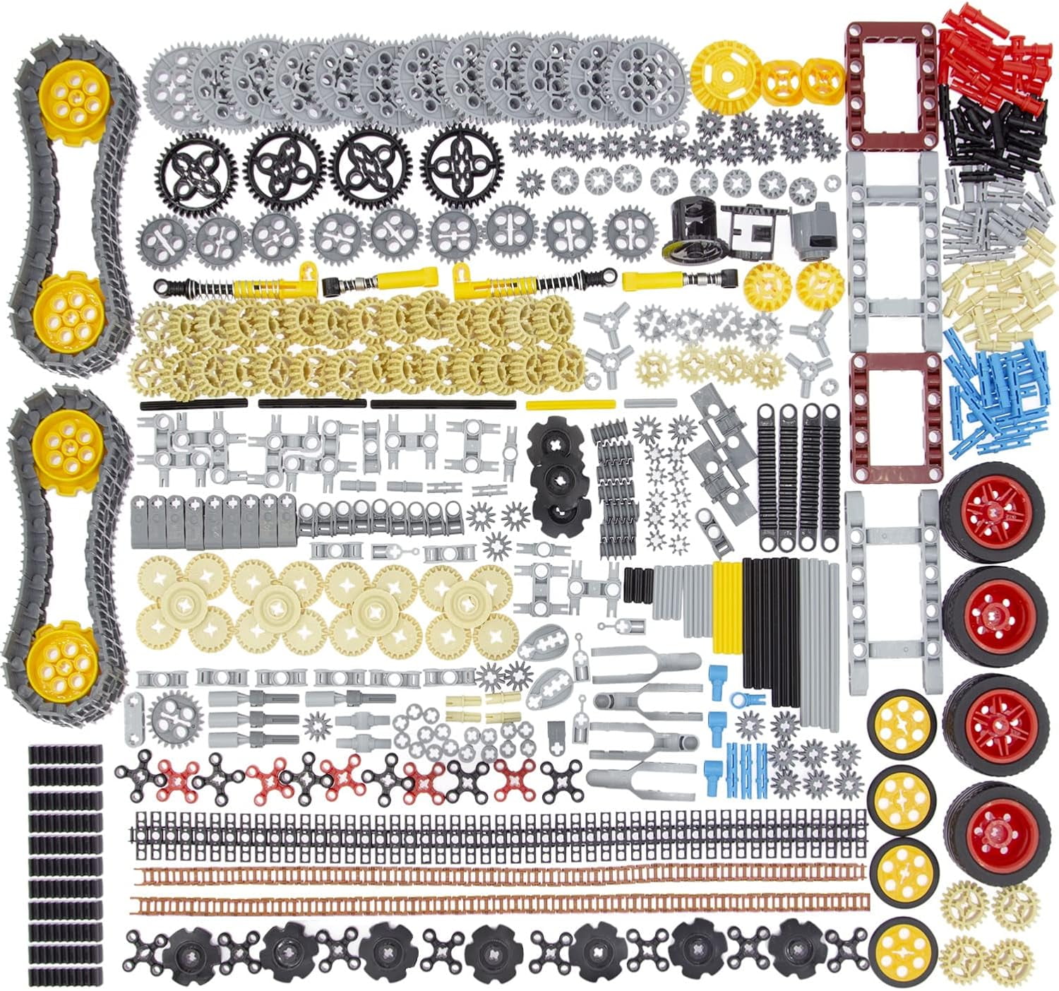 Habow 852pcs Technic-Parts Gears-Axle-Pin-Connector Compatible with ...