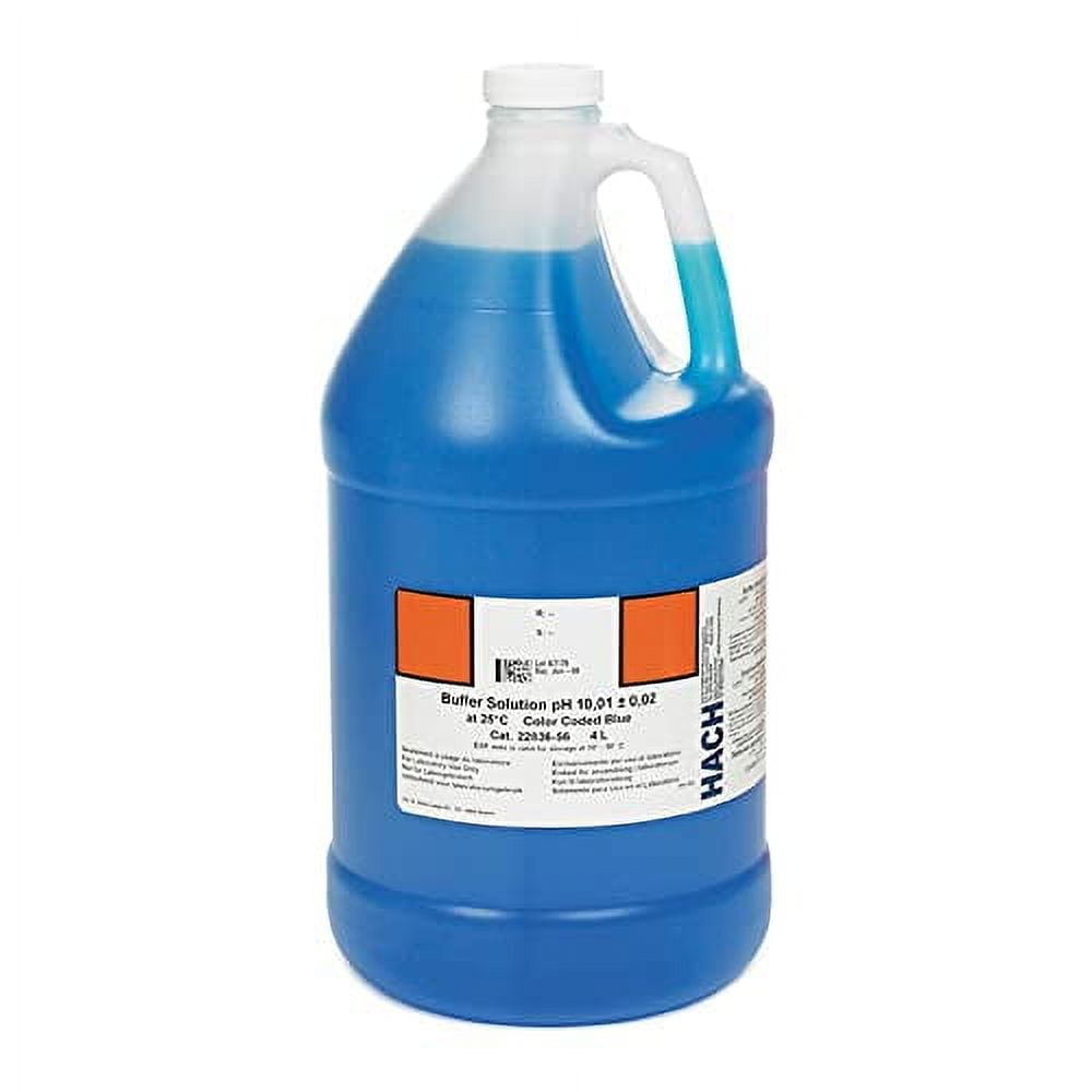 Hach 2283656 Buffer Solution, pH 10.01 (NIST), Color-Coded Blue, 4L ...