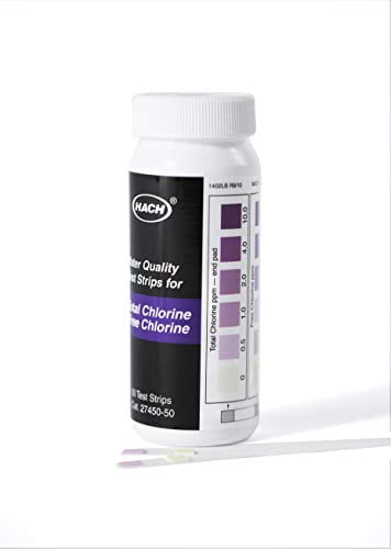Hach 2745050 Free & Total Chlorine Test Strips, 0-10 mg/L - Walmart.com