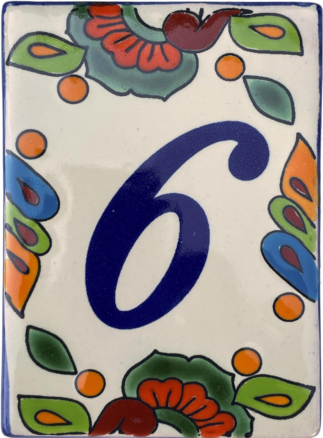 Hacienda Tile Number Six - Walmart.com