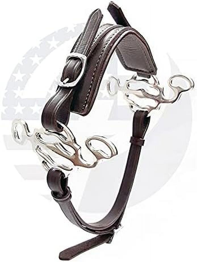 Hackamore Bitless Horse Bit English Western Adjustable Leather (Brown ...