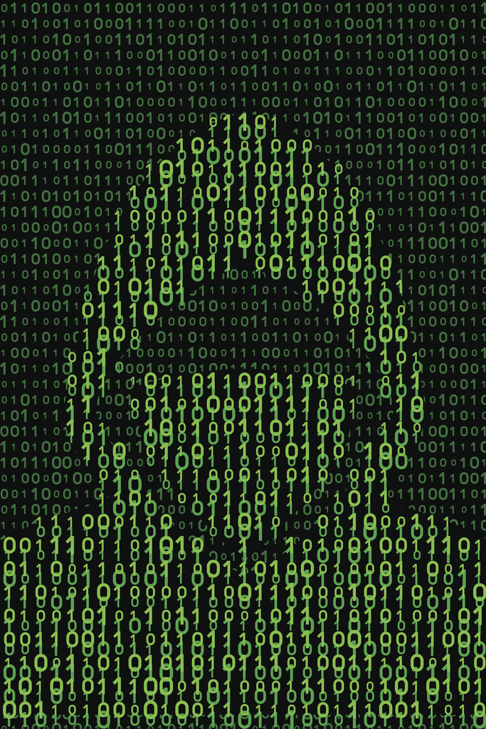 Hacker Poster Binary Code Decor Computer Cybersecurity Coder Matrix Decorations Technology ...