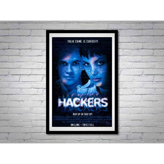 Hackers Movie Poster Angelina Jolie Jonny Lee Miller Matthew Lillard ...