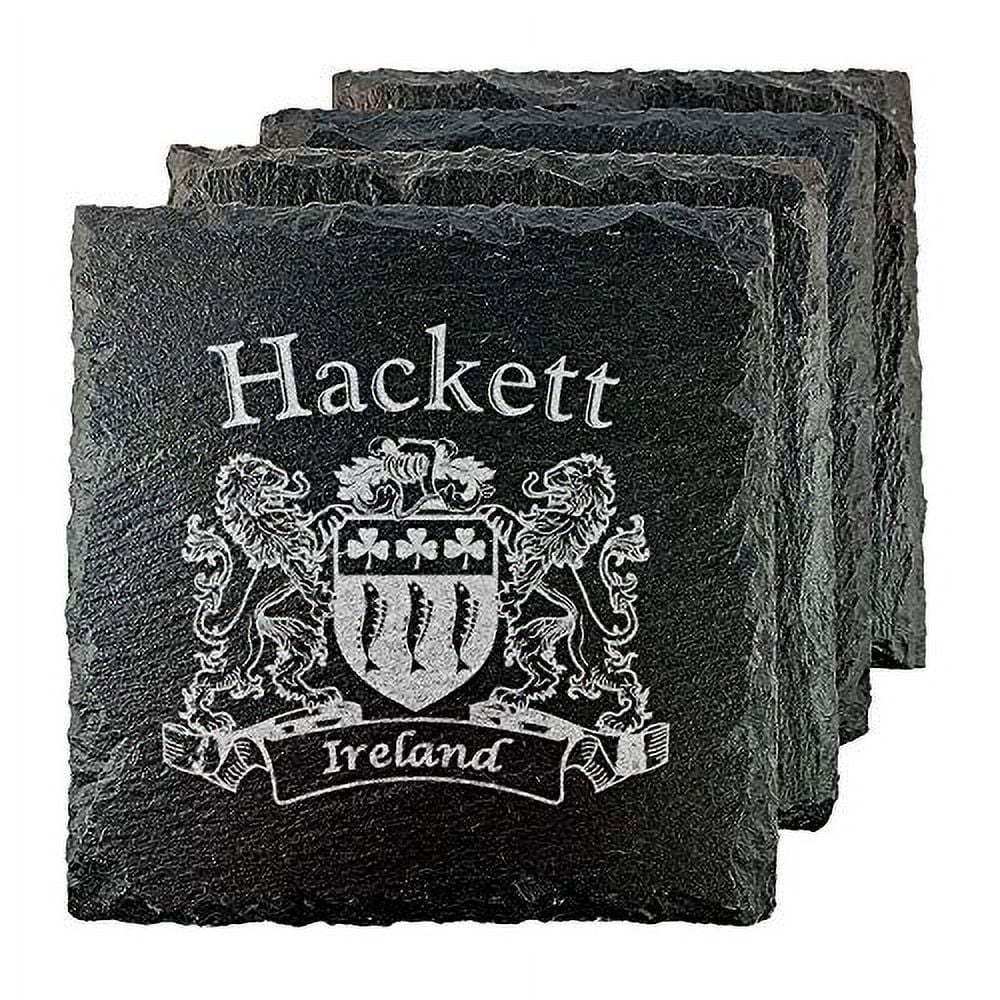 Hackett Irish Coat of Arms Slate Coasters - Set of 4 - Walmart.com