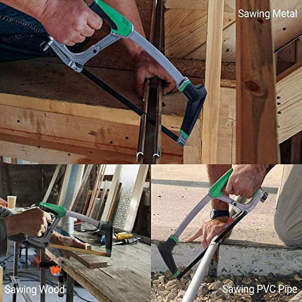 Hacksaw Frame Set, Standard and Mini Hacksaw, 12" Replaceable Blade ...