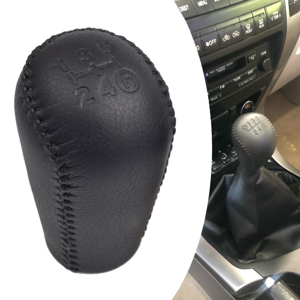 Hacreyatu Leather Gear Shift Knob for Toyota Hilux Mk6 MK7 Sr5 Vigo ...
