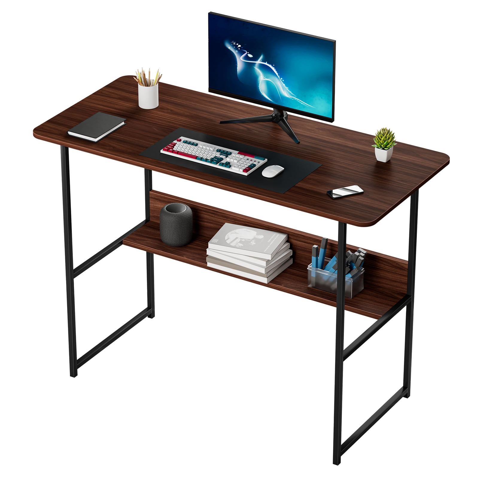 Hadanceo 100 cm Study Computer Desk,Home Office Writing Small Desk ...
