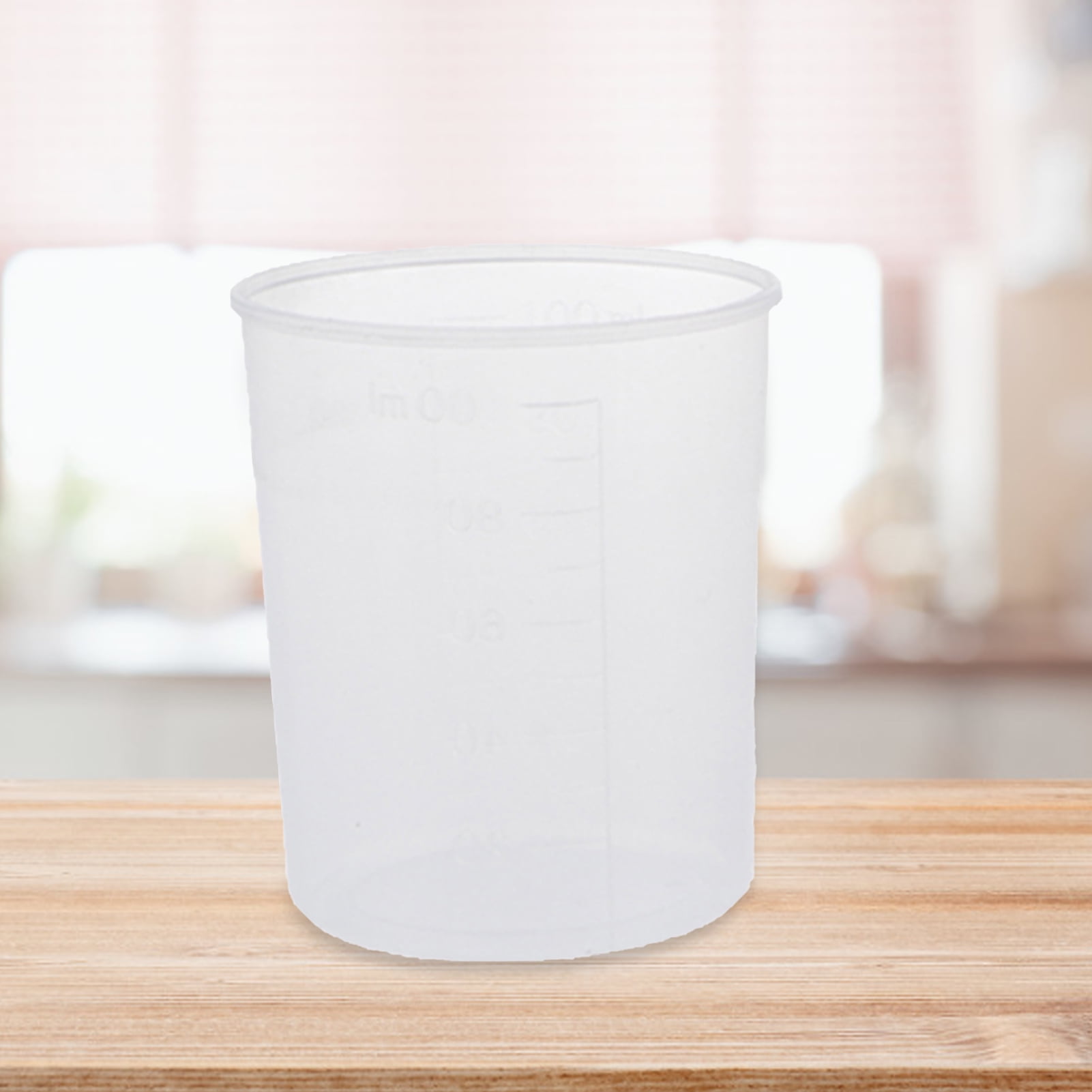 Hadanceo 100ML Scale Cup Reusable Stackable Plastic Washable Measuring ...