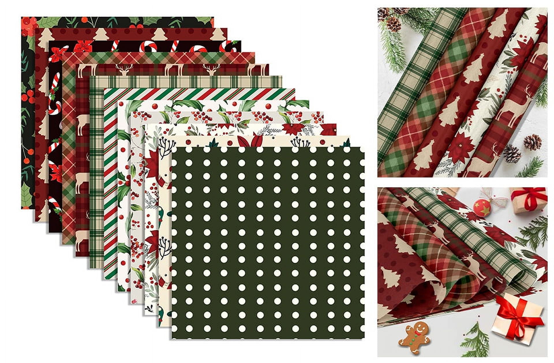 Hadanceo 24Pcs/Set Double-Sided Merry Christmas Scrapbook Paper ...