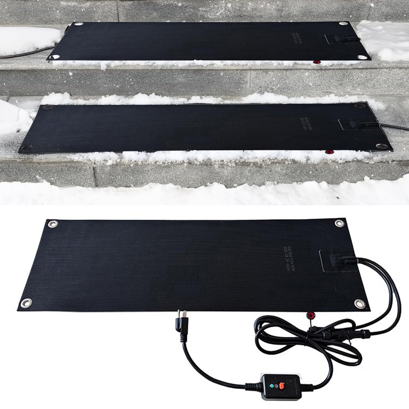 Hadanceo 3Pcs Electric Heated Snow Melting Mats Non-Slip Energy ...