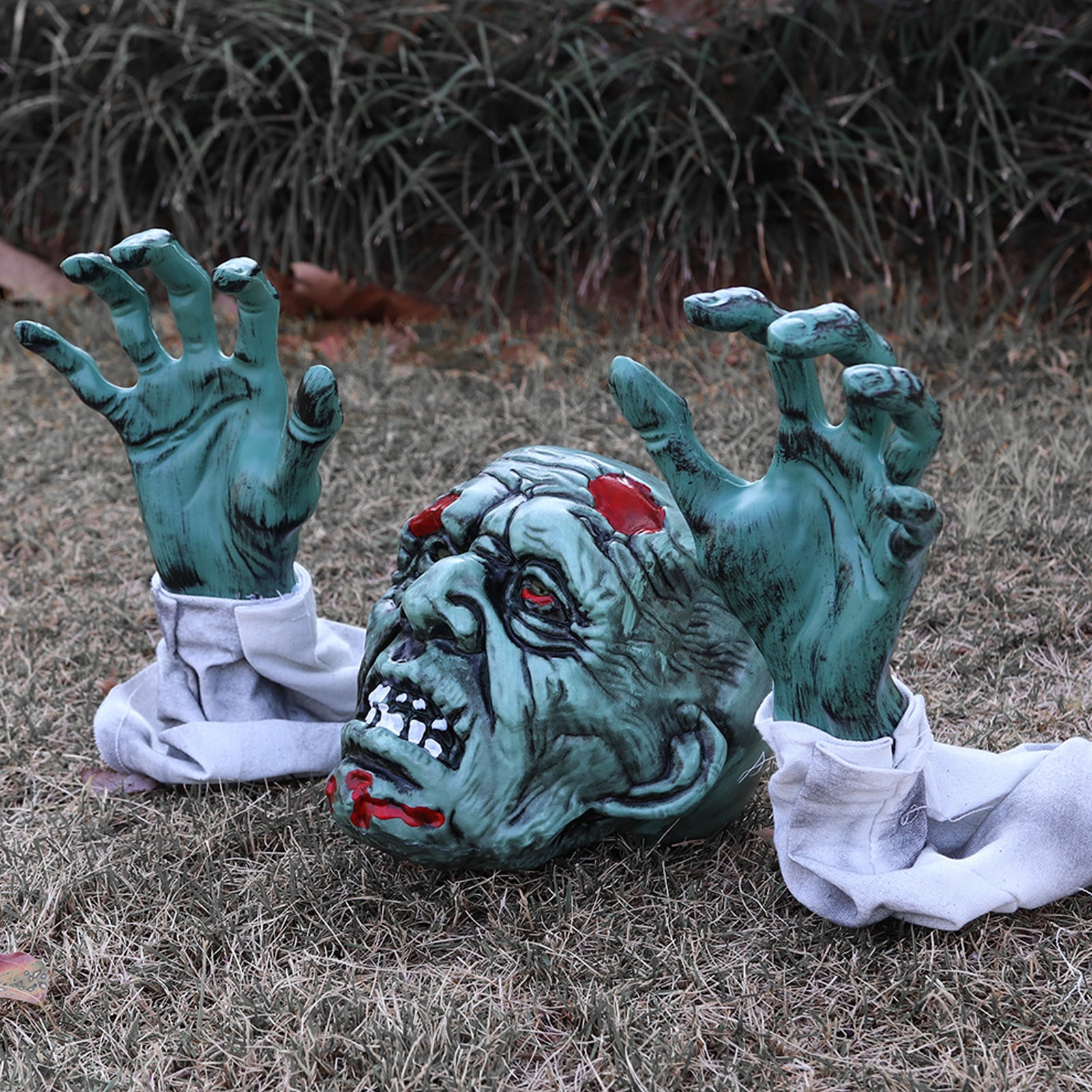 Hadanceo 3Pcs/Set Halloween Crawling Ghost Set Skeleton Head with Hands ...