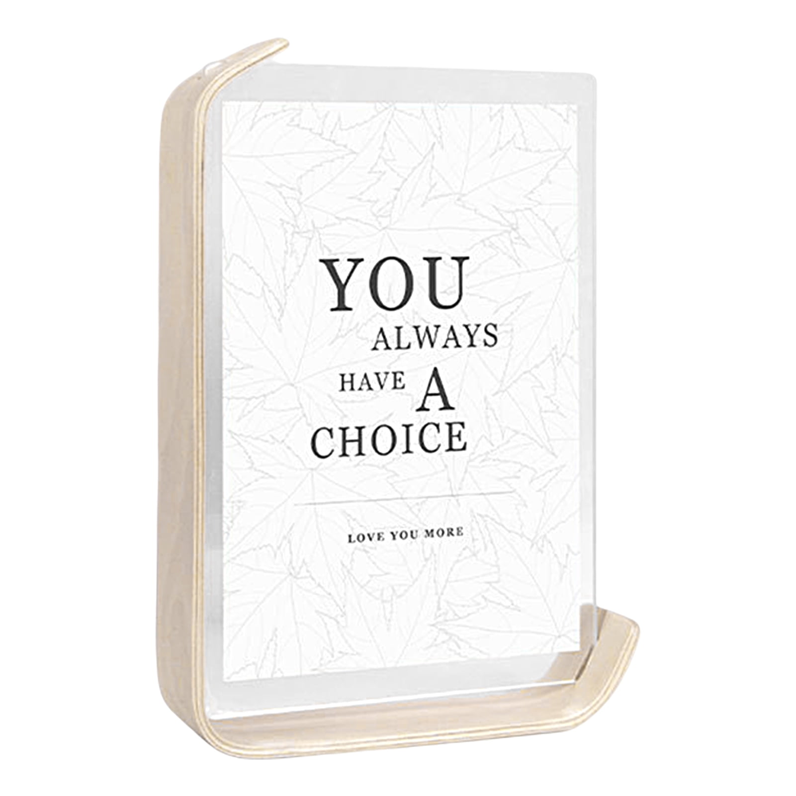 Hadanceo 6/8 Inch Photo Frame Wear-resistant Double Side Clear Nordic ...