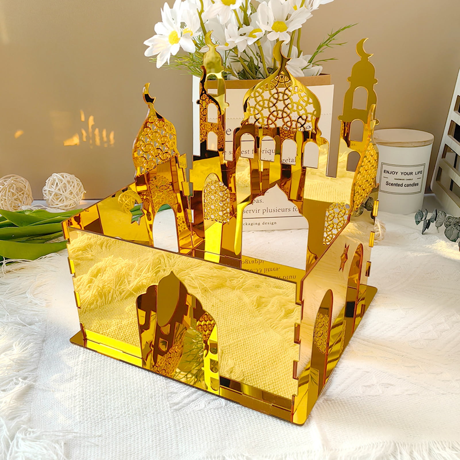 Hadanceo Acrylic Ornament Stable Structure Three-dimensional Mirror ...