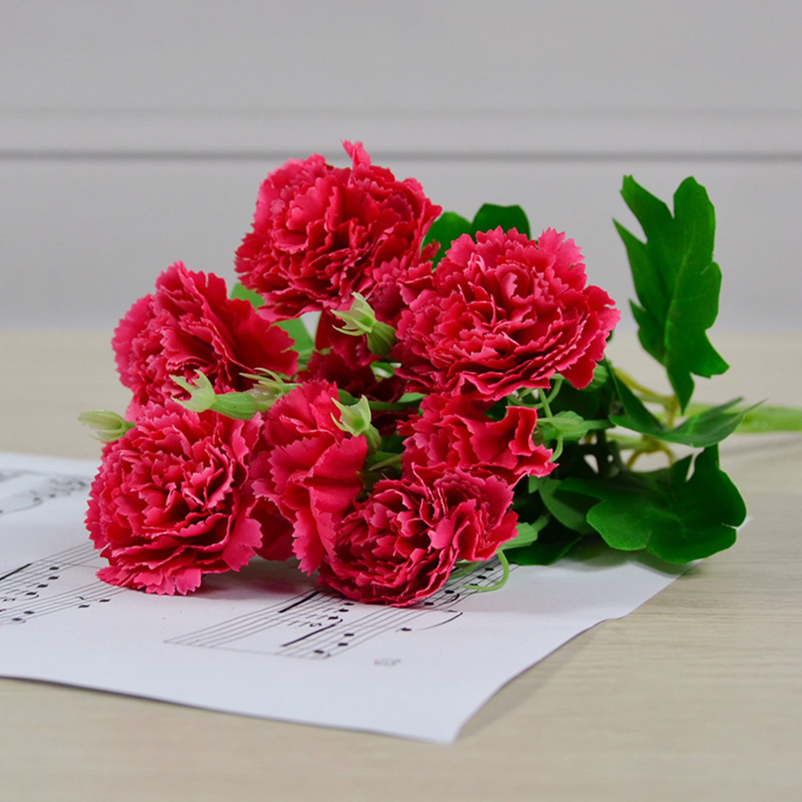 Hadanceo Artificial Plant Nice-looking Carnation Flower Bouquet Fake ...