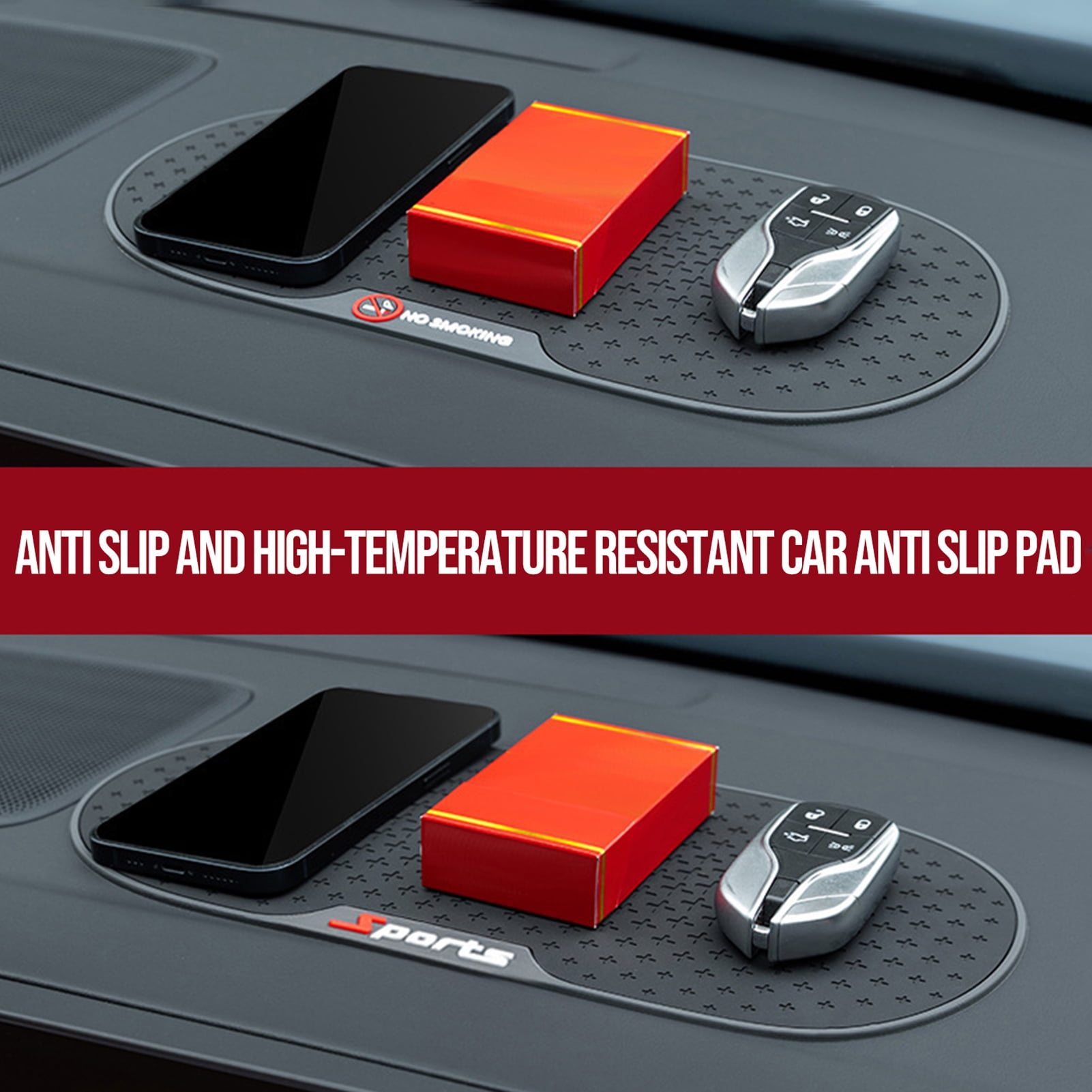 Hadanceo Car Dashboard Anti-slip Pad Large Heat Resistant PVC Reusable ...