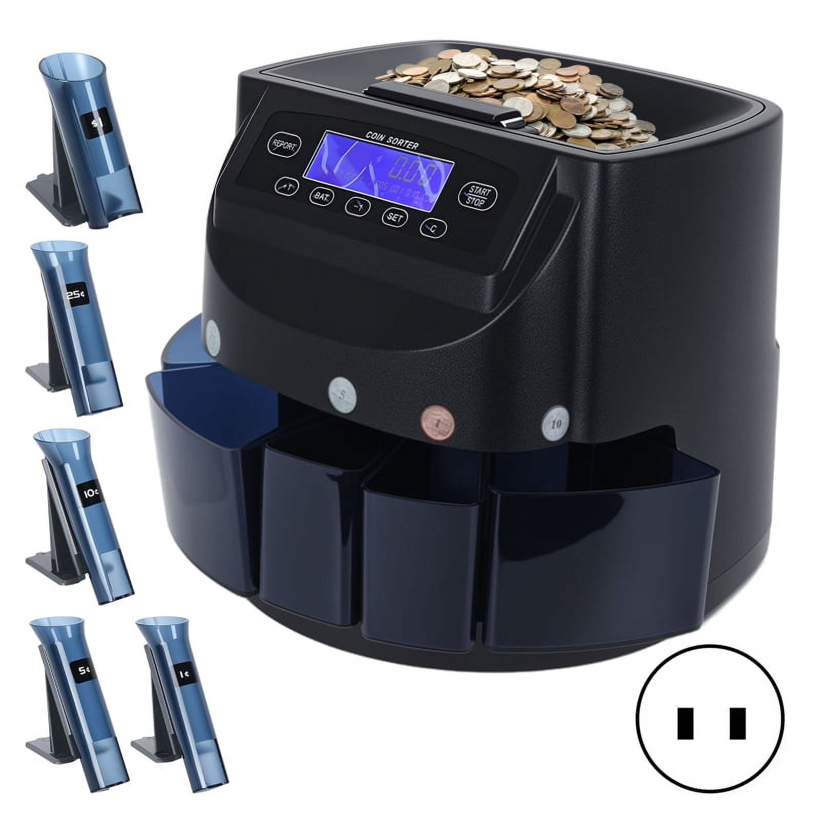 Hadanceo Coin Sorting Machine,with LCD Screen,500 Coins Capacity ...