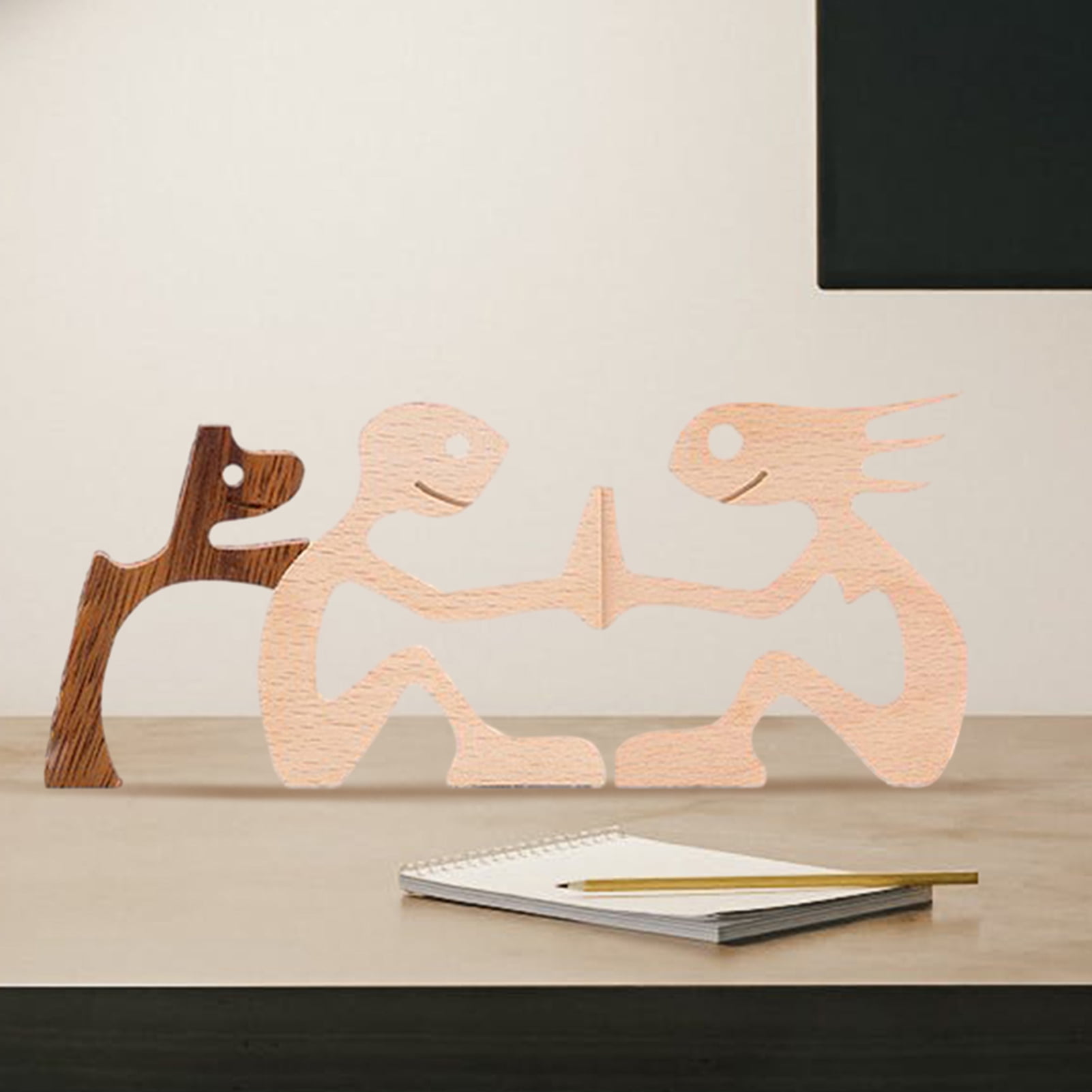 Hadanceo Family Name Puzzle Cute Pet Loving Statues Family Unity ...