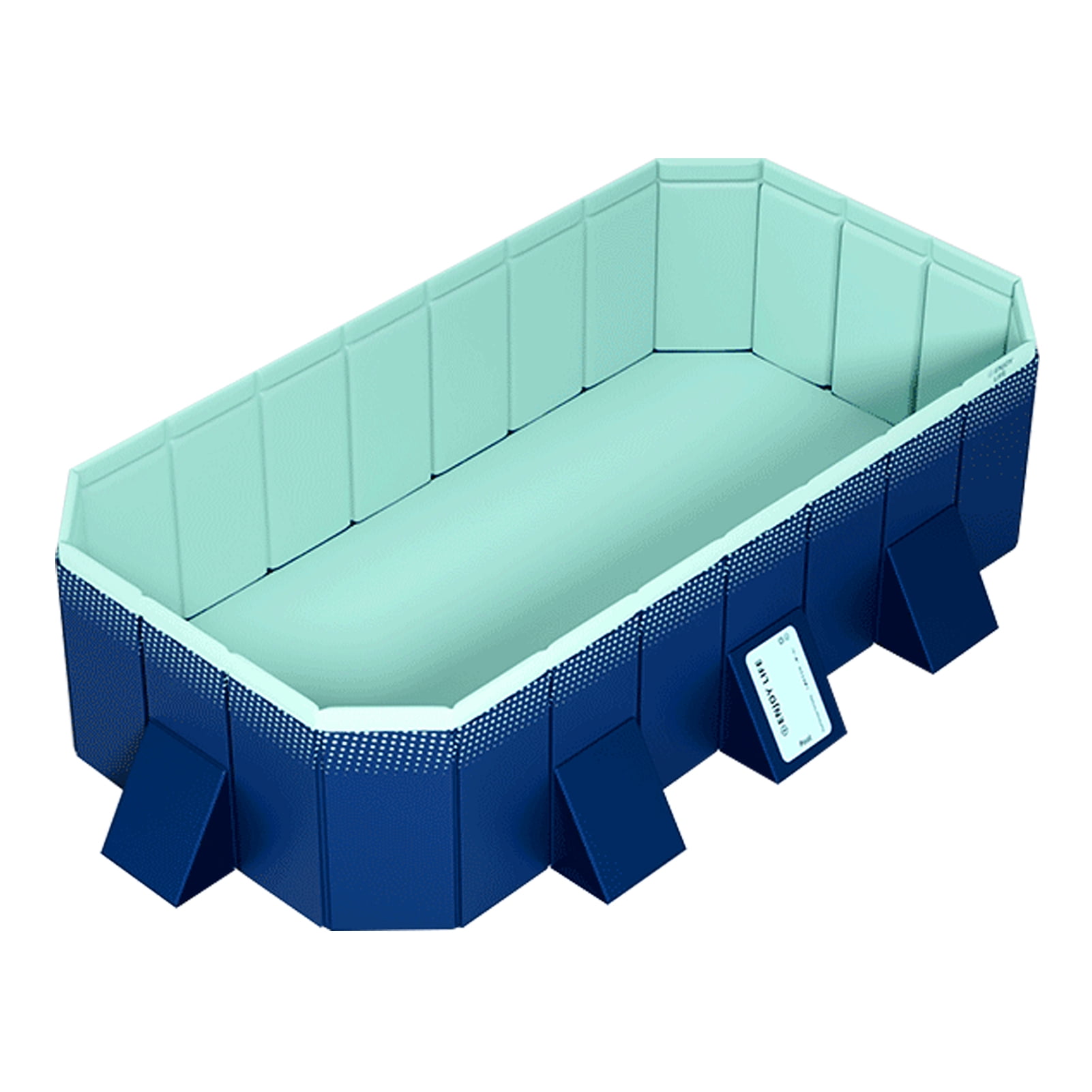 Hadanceo Foldable Swimming Pool,Collapsible Inflatable-Free Large Pool ...