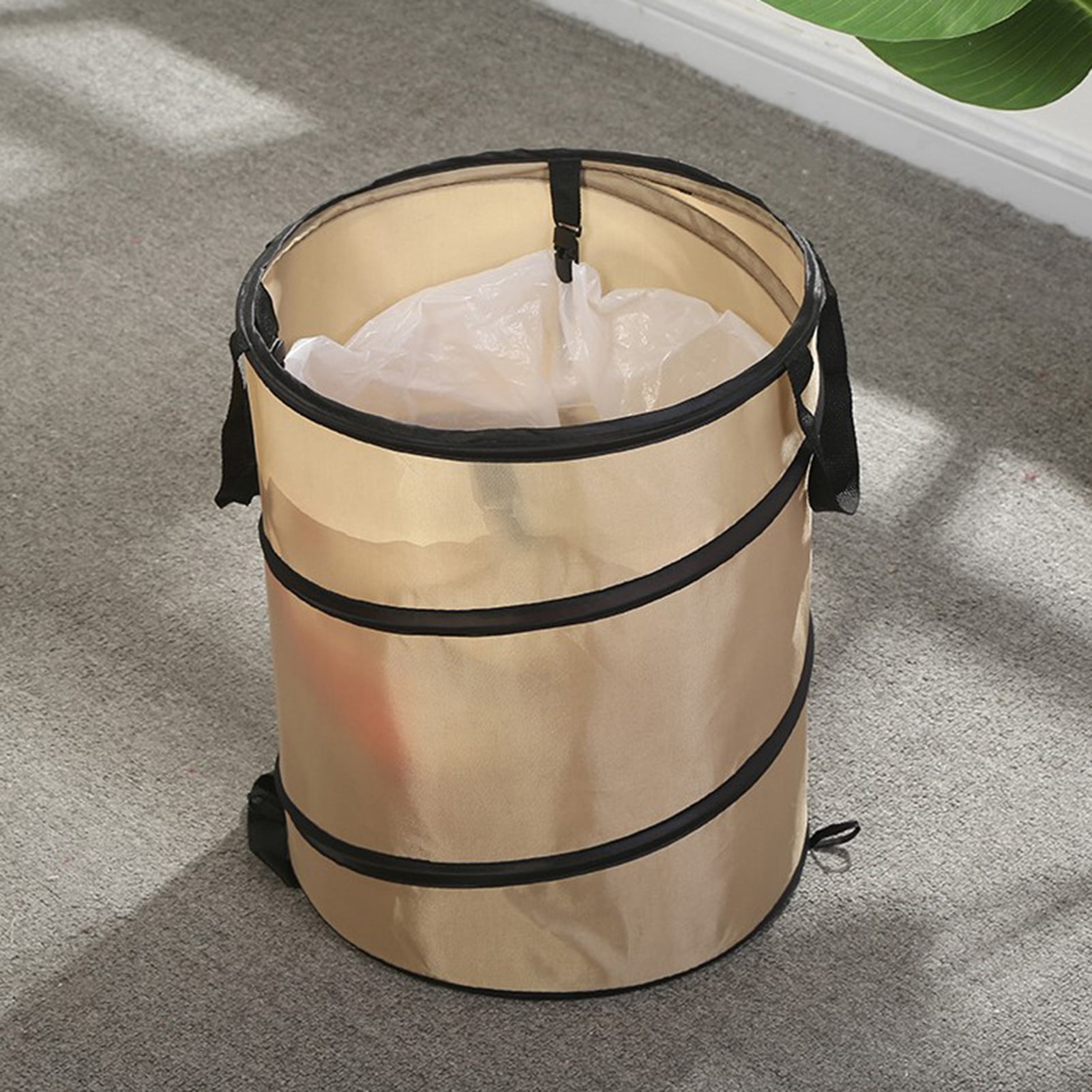 Hadanceo Garbage Holder Collapsible Foldable Plastic Leaf Bag with ...