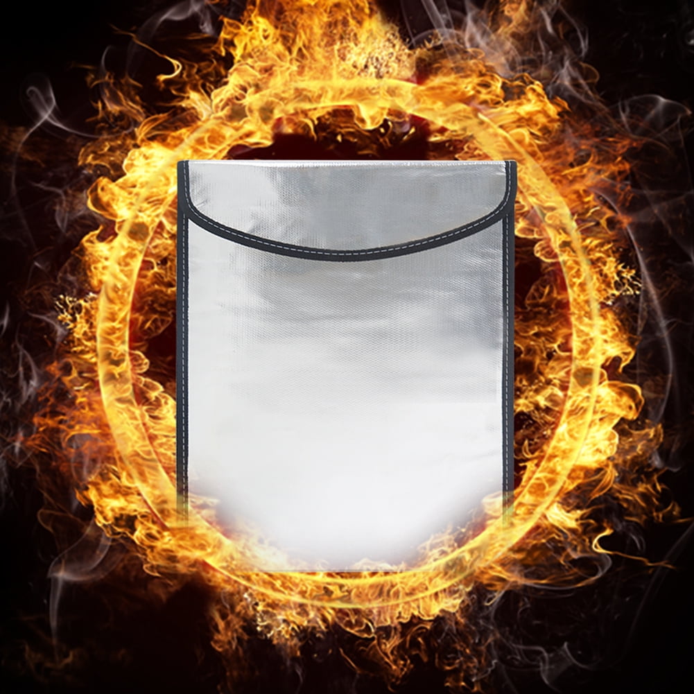 Hadanceo Home Security Fireproof Money File Valuables Bag Fire ...