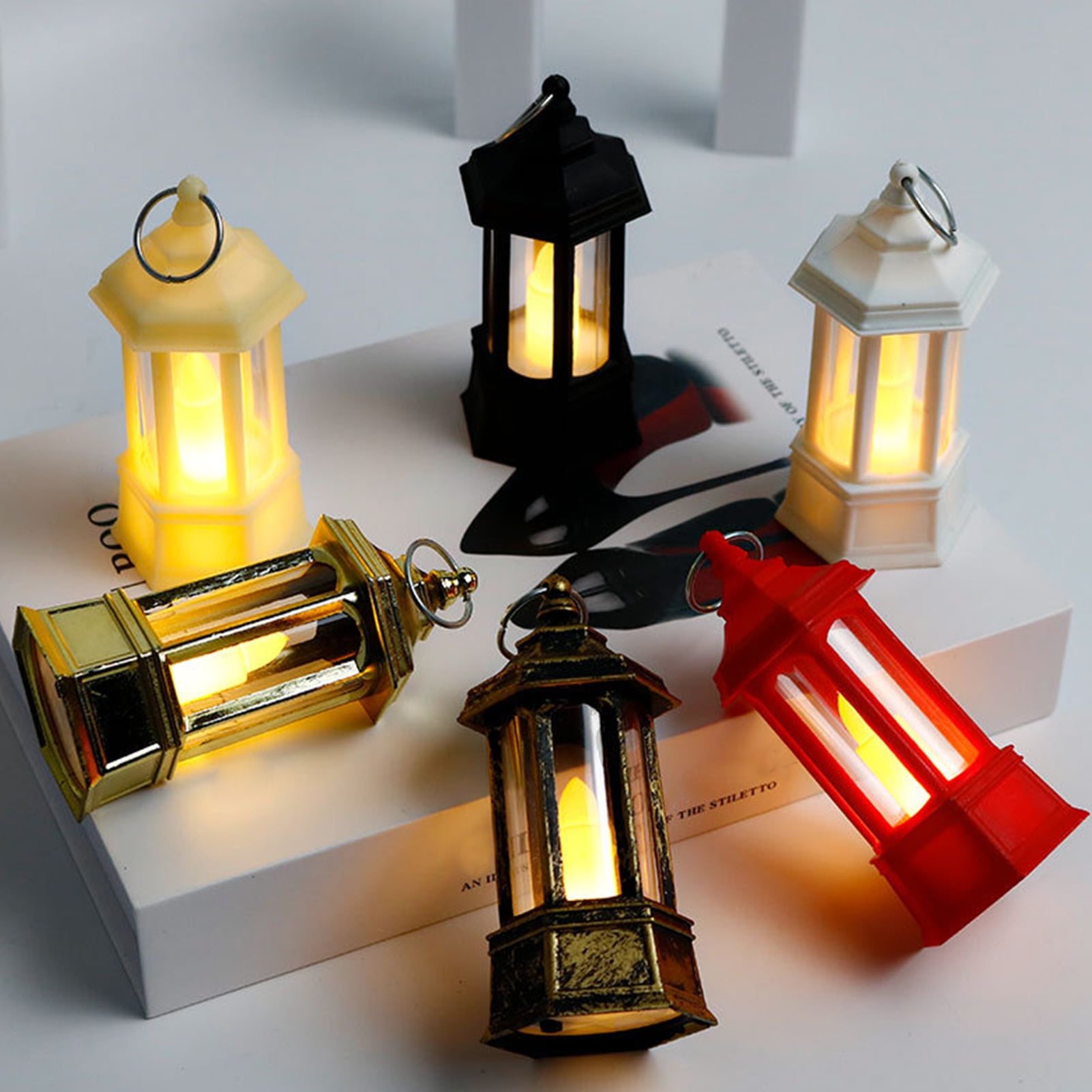 Hadanceo LED Candle Light with Hook Soft Lighting Battery-Operated ...