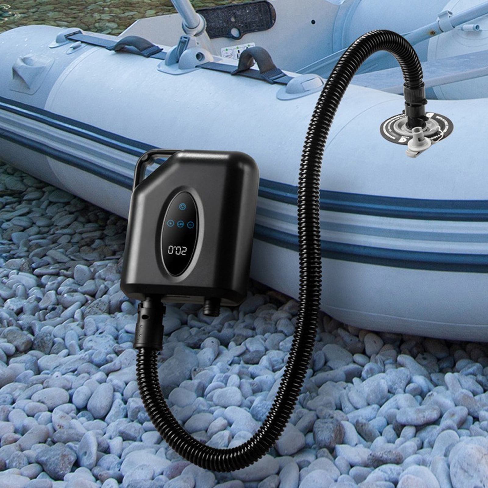 Hadanceo Portable Paddle Board Pump with 6 Nozzles Digital Display ...