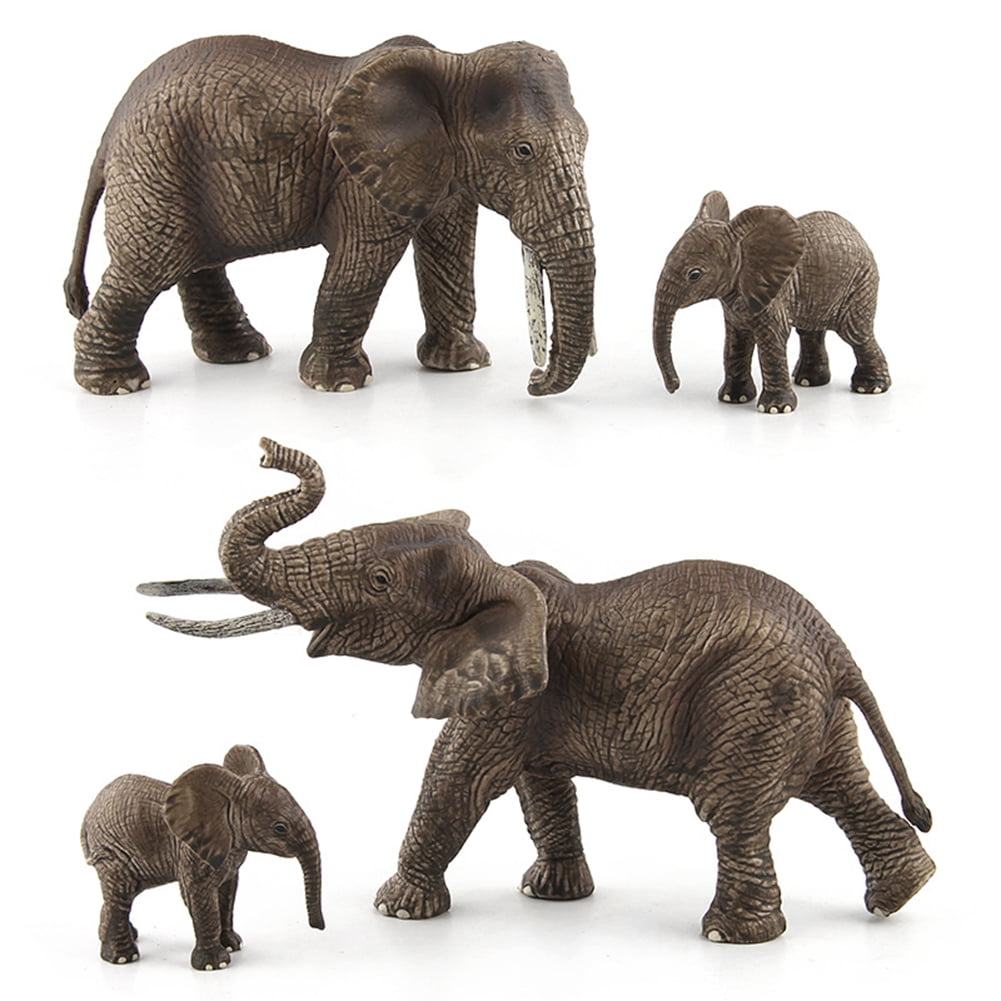 Hadanceo Simulation Elephant Wild Animal Figurine Kids Educational Toy ...
