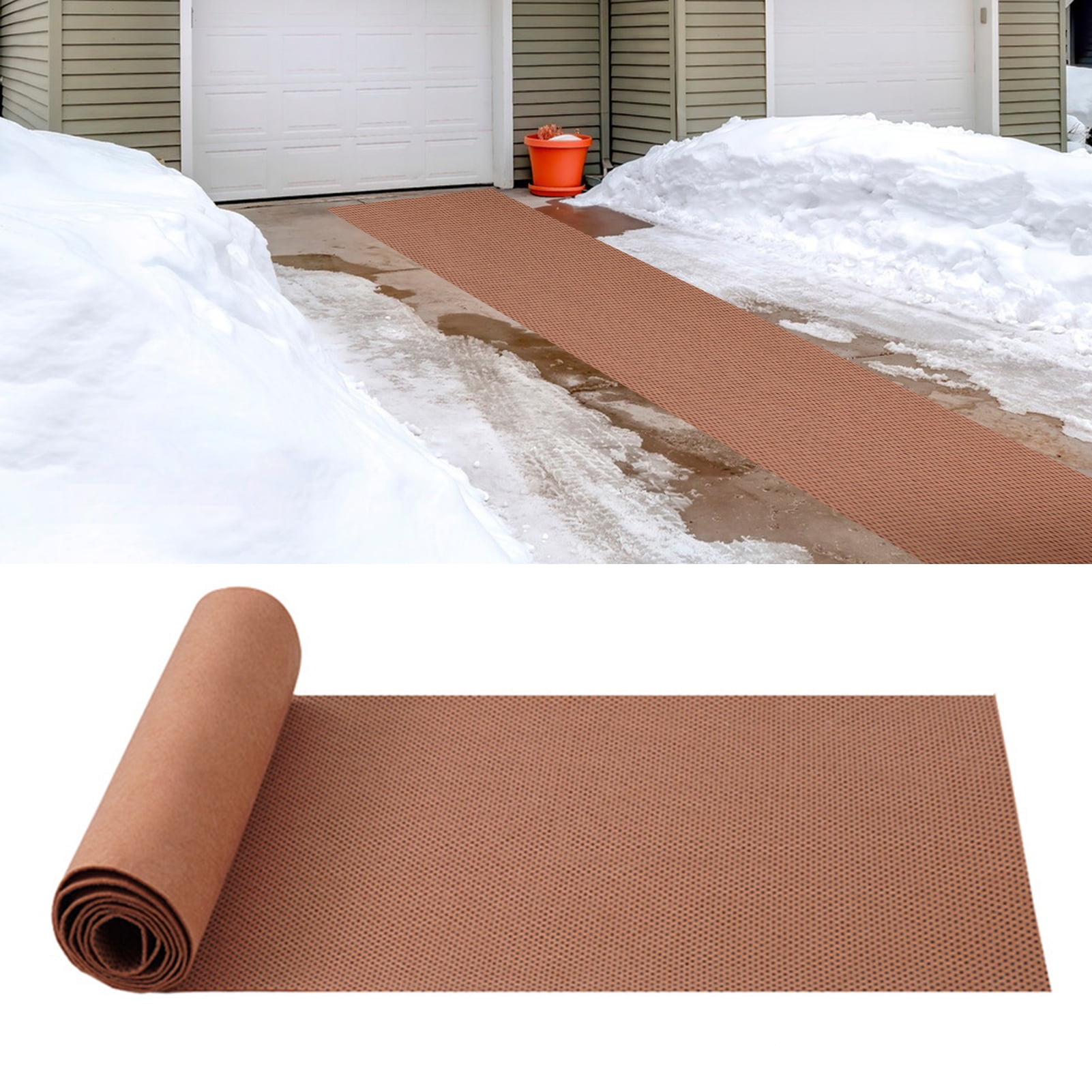 Hadanceo Snow Carpet Pad Anti-Slip Silicone Particle Felt Mat Strong ...