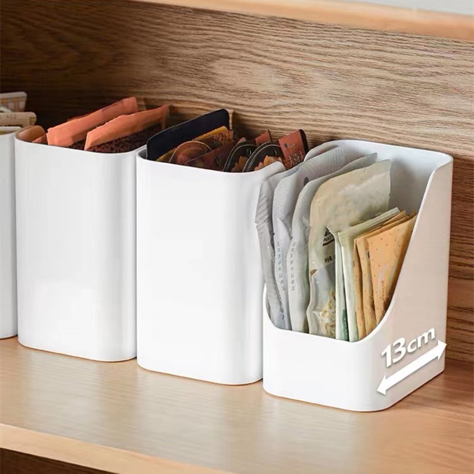 Hadanceo Storage Box Inclined Opening Classify Storing Plastic ...