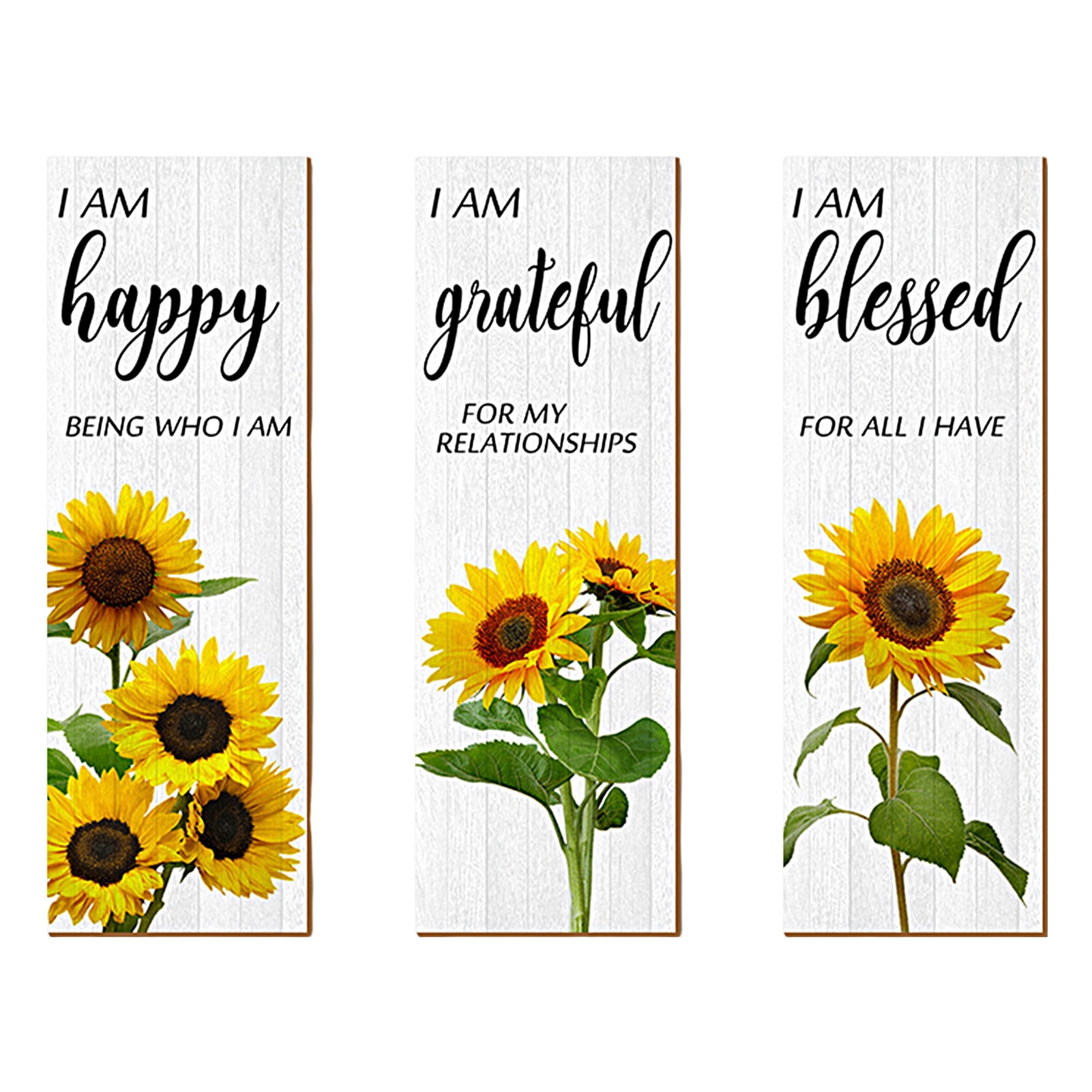 Hadanceo Sunflower Wall Plaque Exquisite Pattern Rustic Style Smooth ...