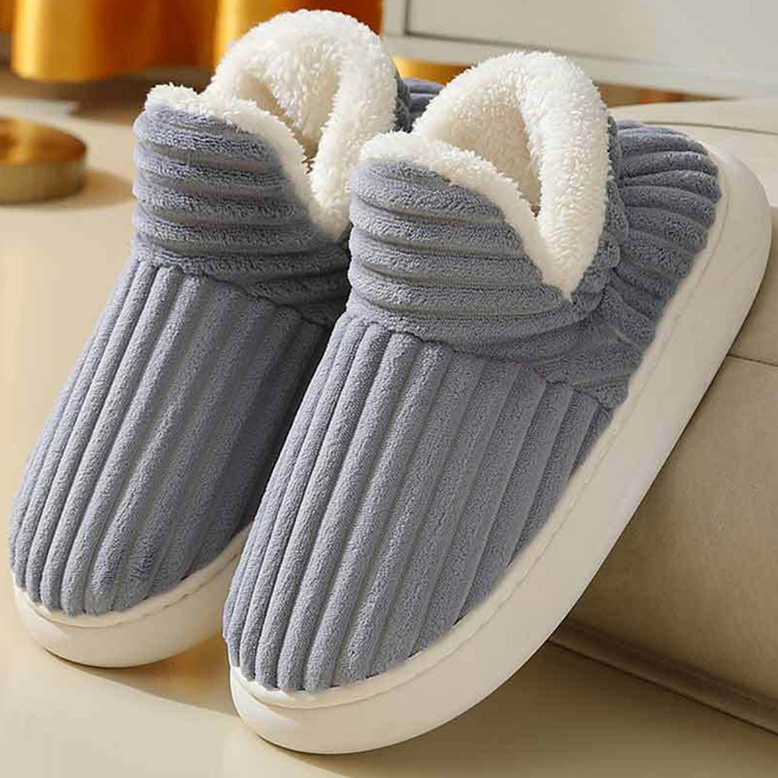 Hadanceo Sunmoine Cloud Slippers Unisex Winter Cozy Fashion Slippers ...