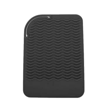 mDesign Small Silicone Heat-Resistant Hair Care Styling Tool Mat ...