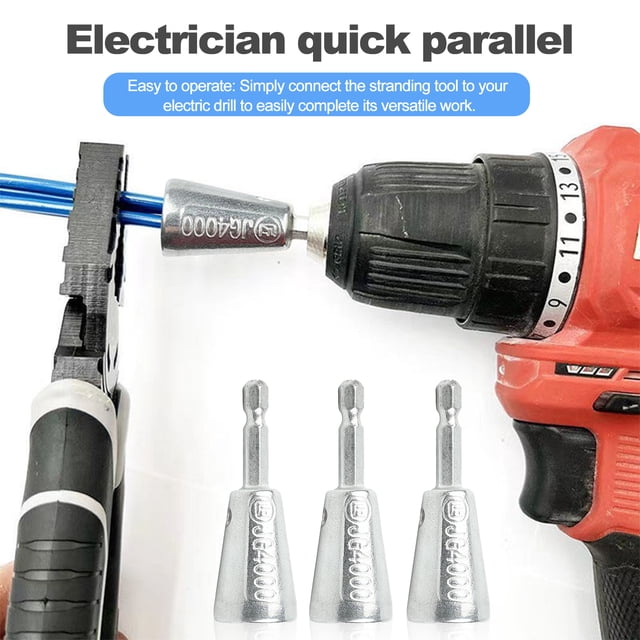 Hadanceo Wire Twisting Stripping Tool 1/4 Inch Hex Shank Cable Wire ...