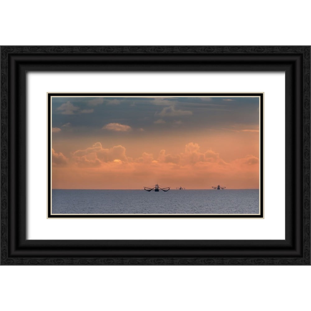 Haddad, Sheila 18x12 Black Ornate Wood Framed with Double Matting ...