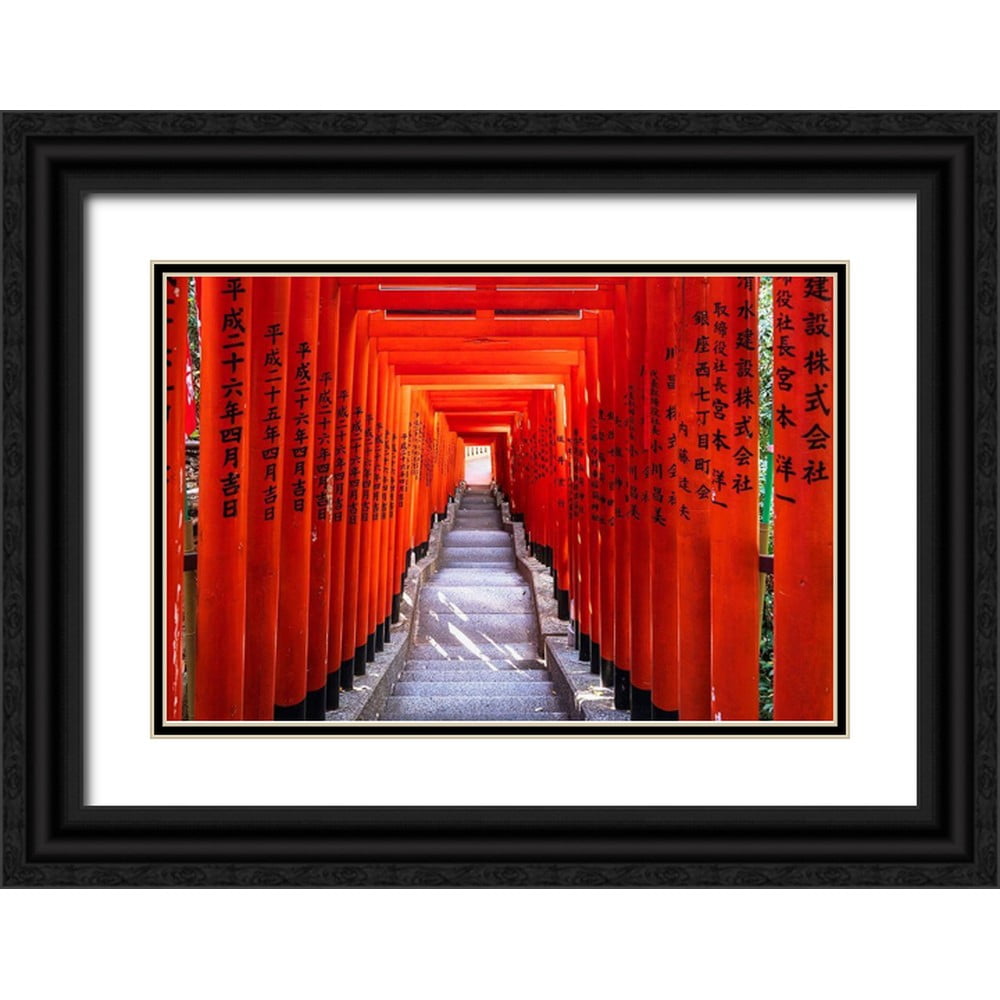 Haddad, Sheila 18x13 Black Ornate Wood Framed with Double Matting ...