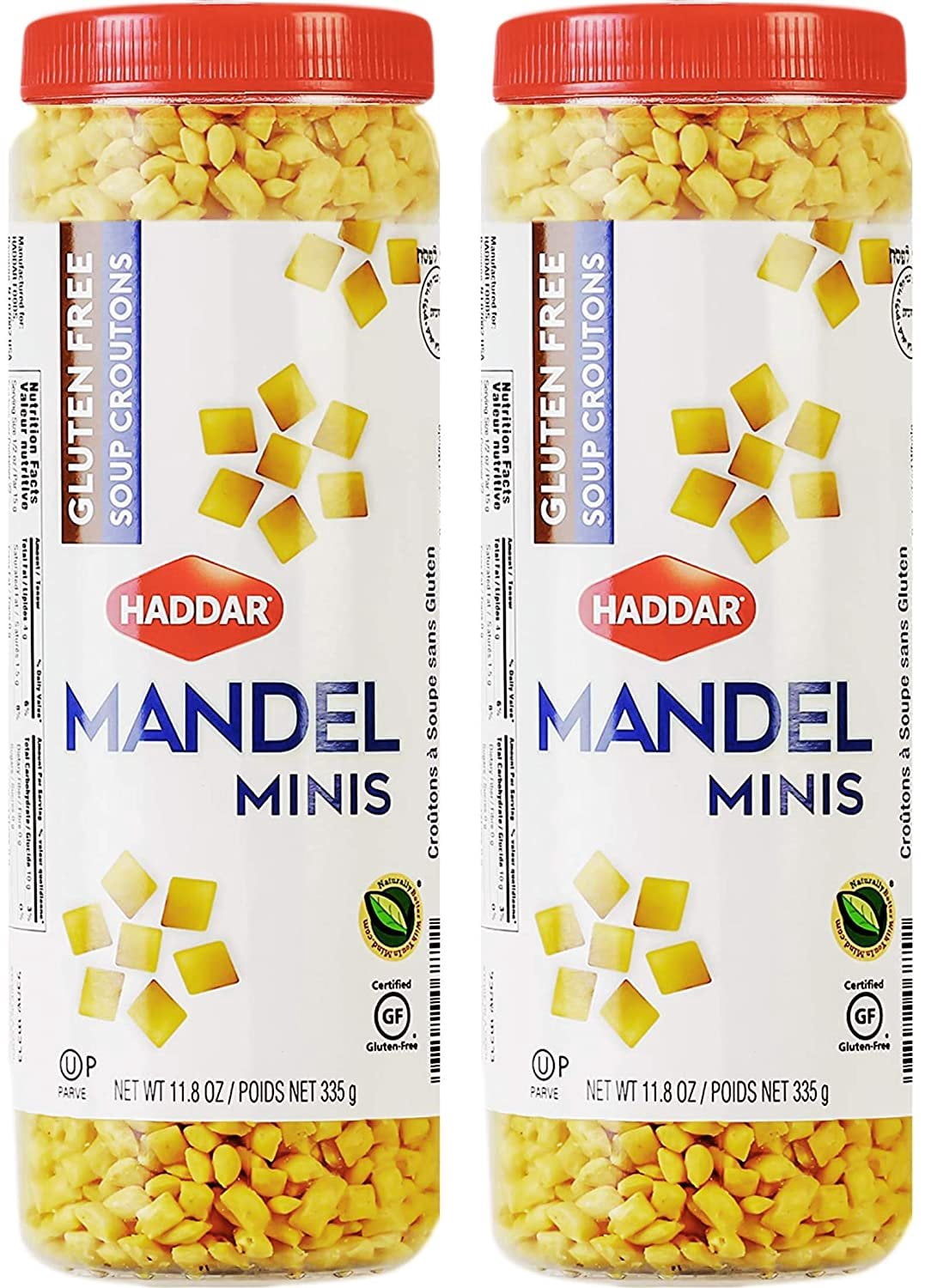 HADDAR Gluten Free Mandel Minis Soup and Salad Croutons, Kosher for ...