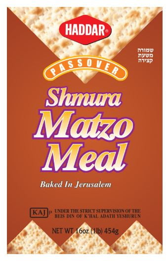 Haddar Kosher Shmura Matzo Meal - Passover - 16 oz - Walmart.com