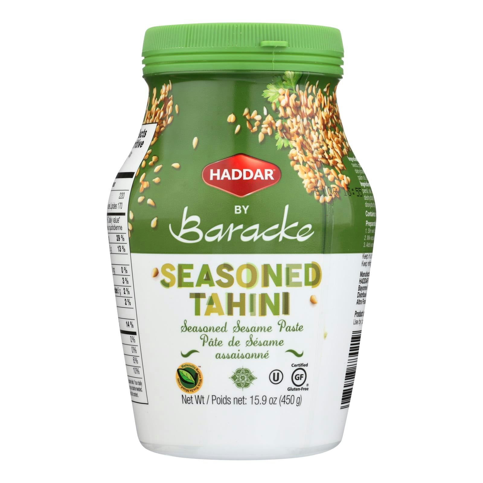 Haddar Seasoned Tahini - 16 oz (Pack of 12) - Walmart.com