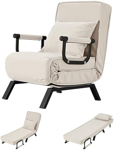 Haddockway Single Person Sofa Bed Sleeper Chair Convertible Chaise ...