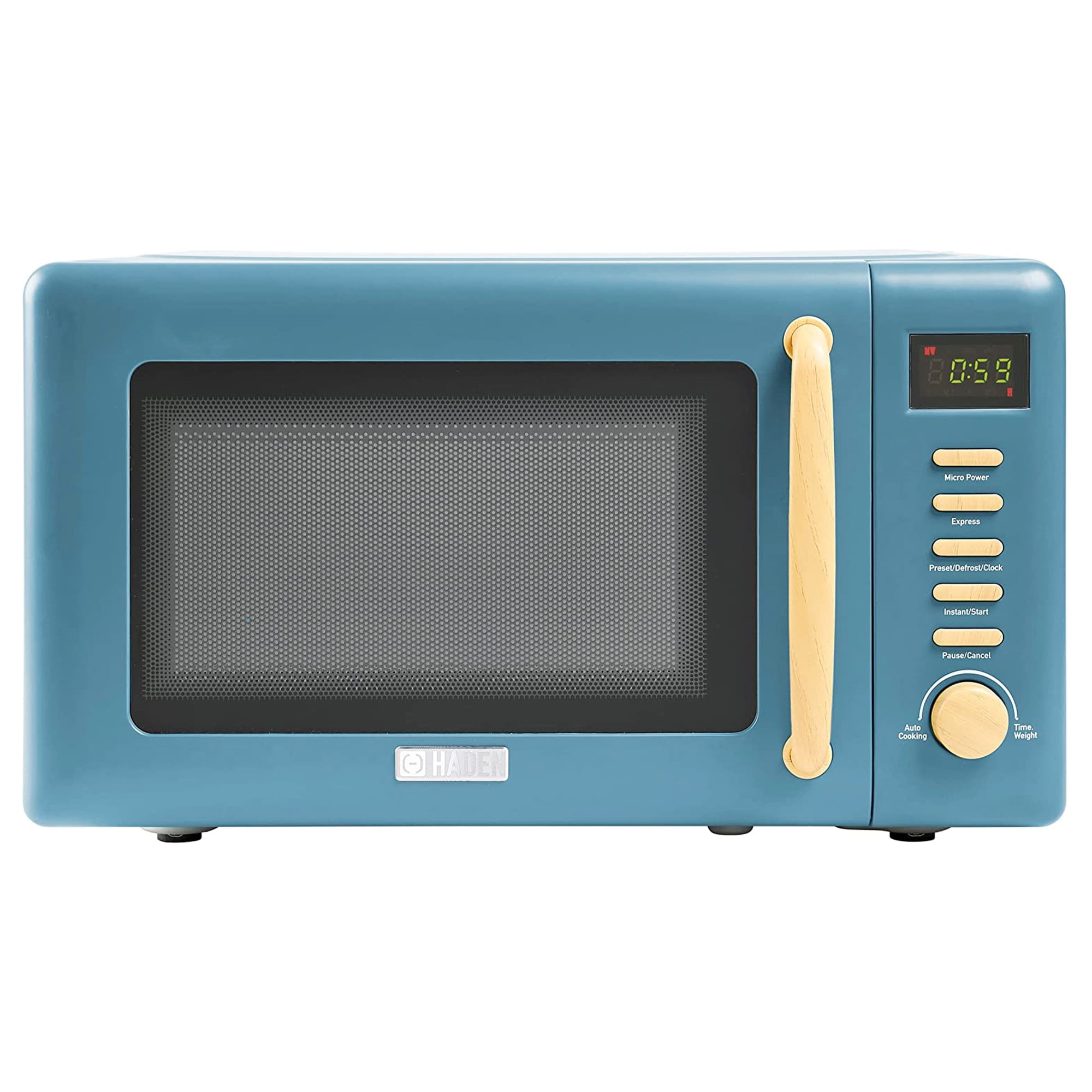 Haden Dorchester Compact Kitchen Microwave, 700W, 20-Liter, Stone Blue ...