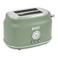 Haden Dorset 2 Slice Wide Slot Stainless Steel Toaster, Cedar Green ...