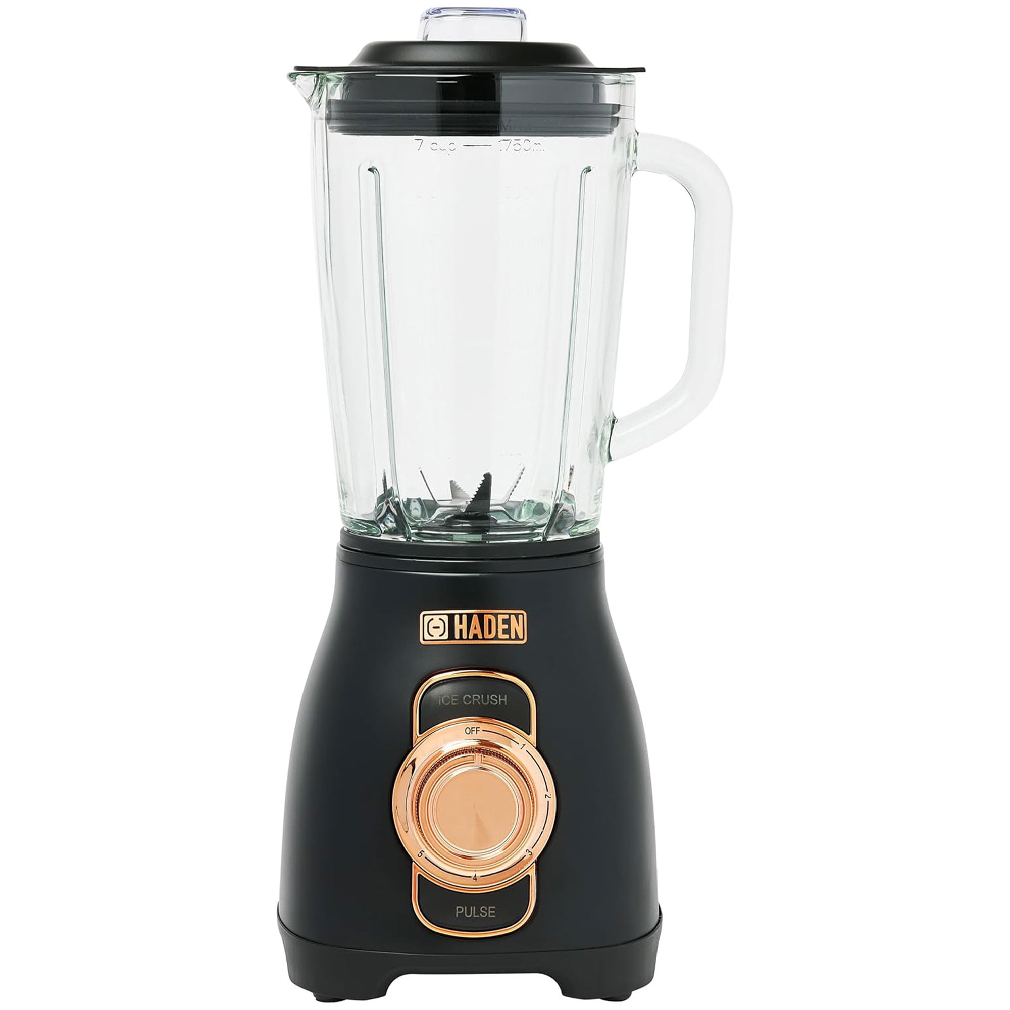 Haden Stainless 1.75 Liter Glass Jug 700W Motor Power Blender, Black ...