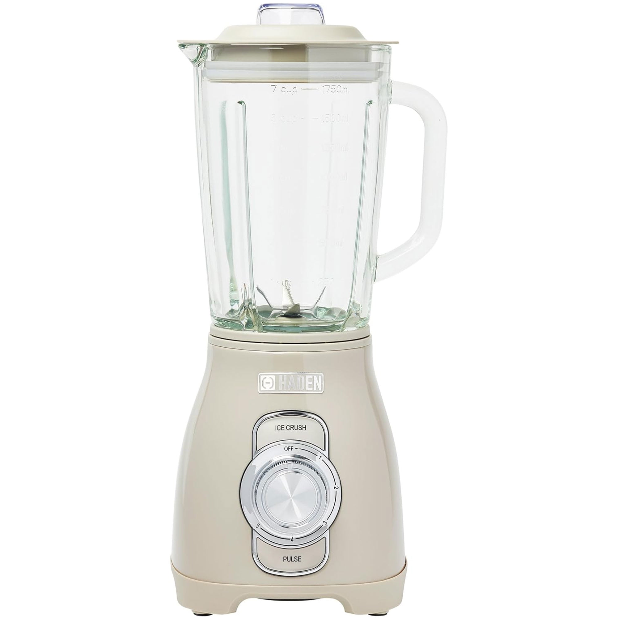 Haden Stainless 1.75 Liter Glass Jug 700W Motor Power Blender, Putty ...