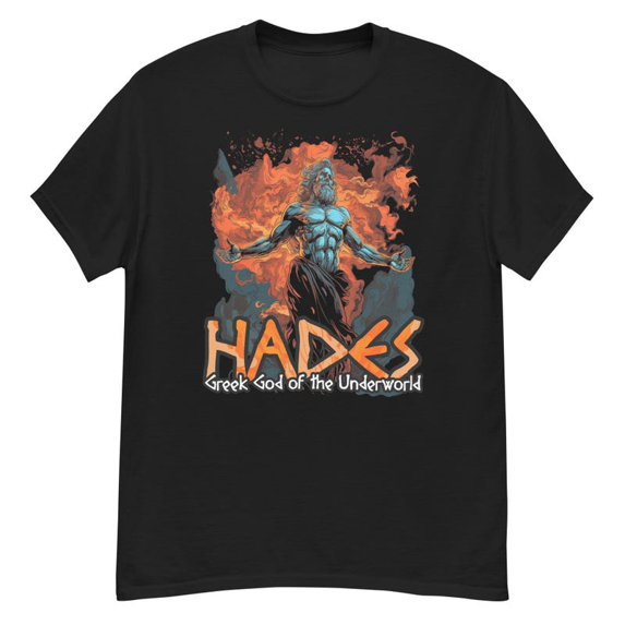 Hades Greek Mythology God Graphic TShirt Ancient Underworld Art Gift ...