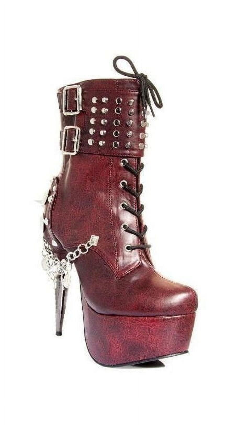 Hades Shoes H-Artemis Rhino Collection Heel 9 / Burgundy - Walmart.com