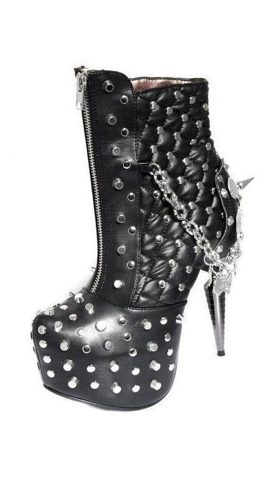 Hades Shoes H-Hera Platform Boot With Layered Heel Black / 10 - Walmart.com